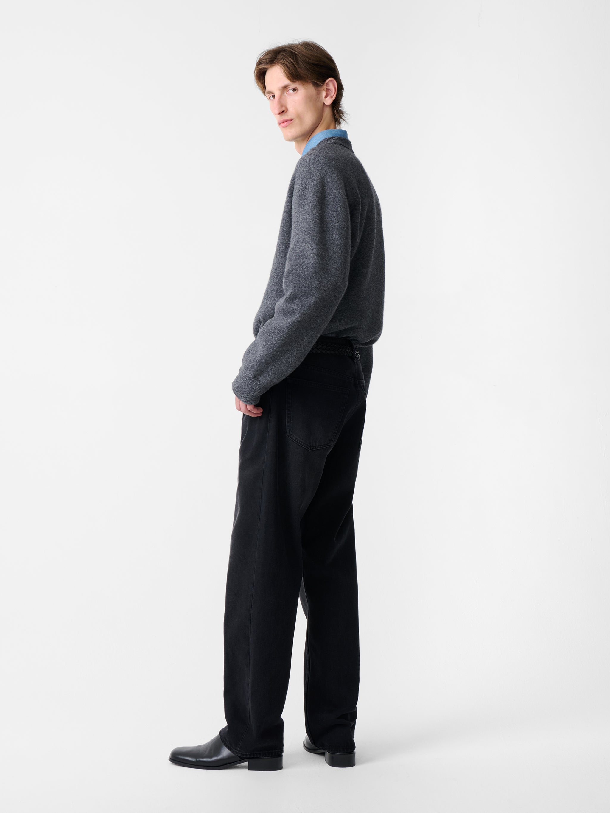 MORAY KNIT IN CHARCOAL MARL
